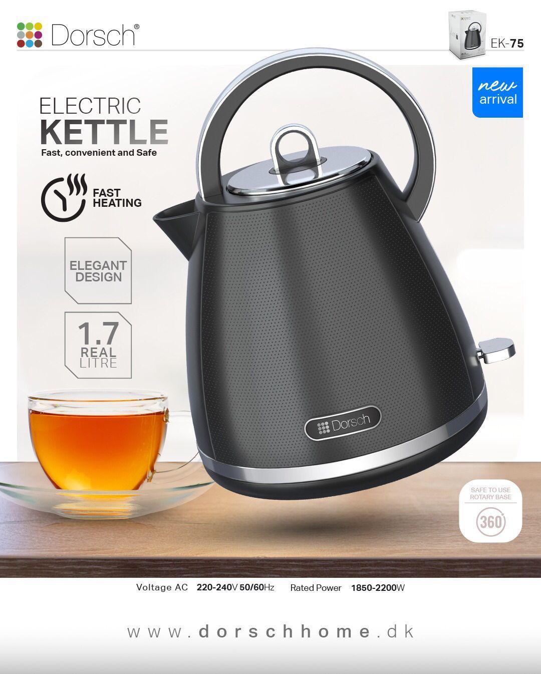 Dorsch Electric Kettle – 1.7L-1850 – 2200W – RN TRADING CO